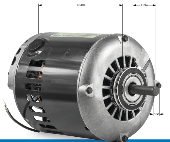TA1413N, New TACO replacement motor, 1/4-1/3 HP, 1725 RPM, 115 VAC 6.5 ...